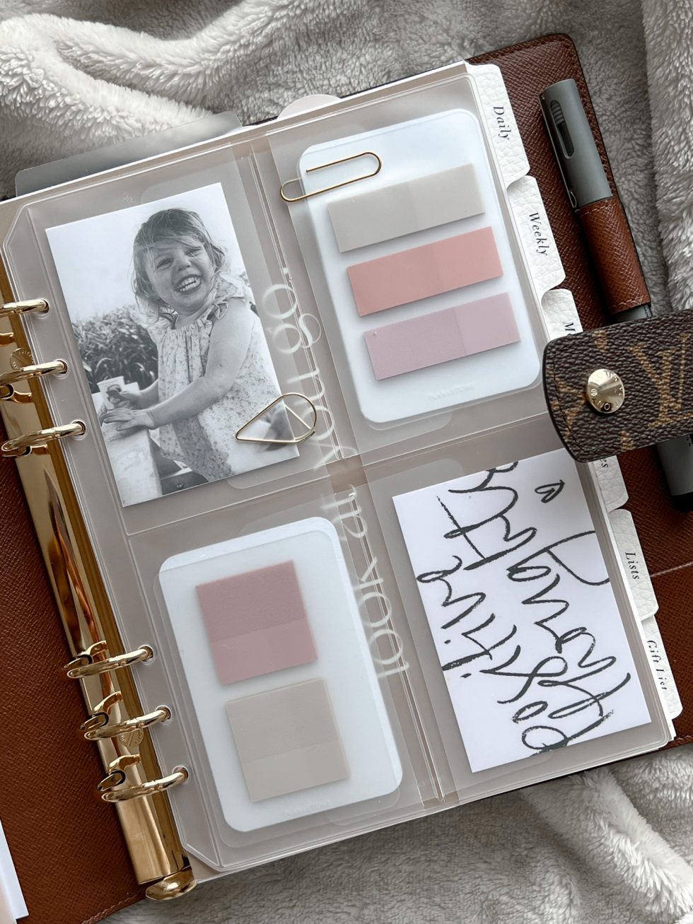 A5 Louis Vuitton Agenda Planner Set Up | Lust Living